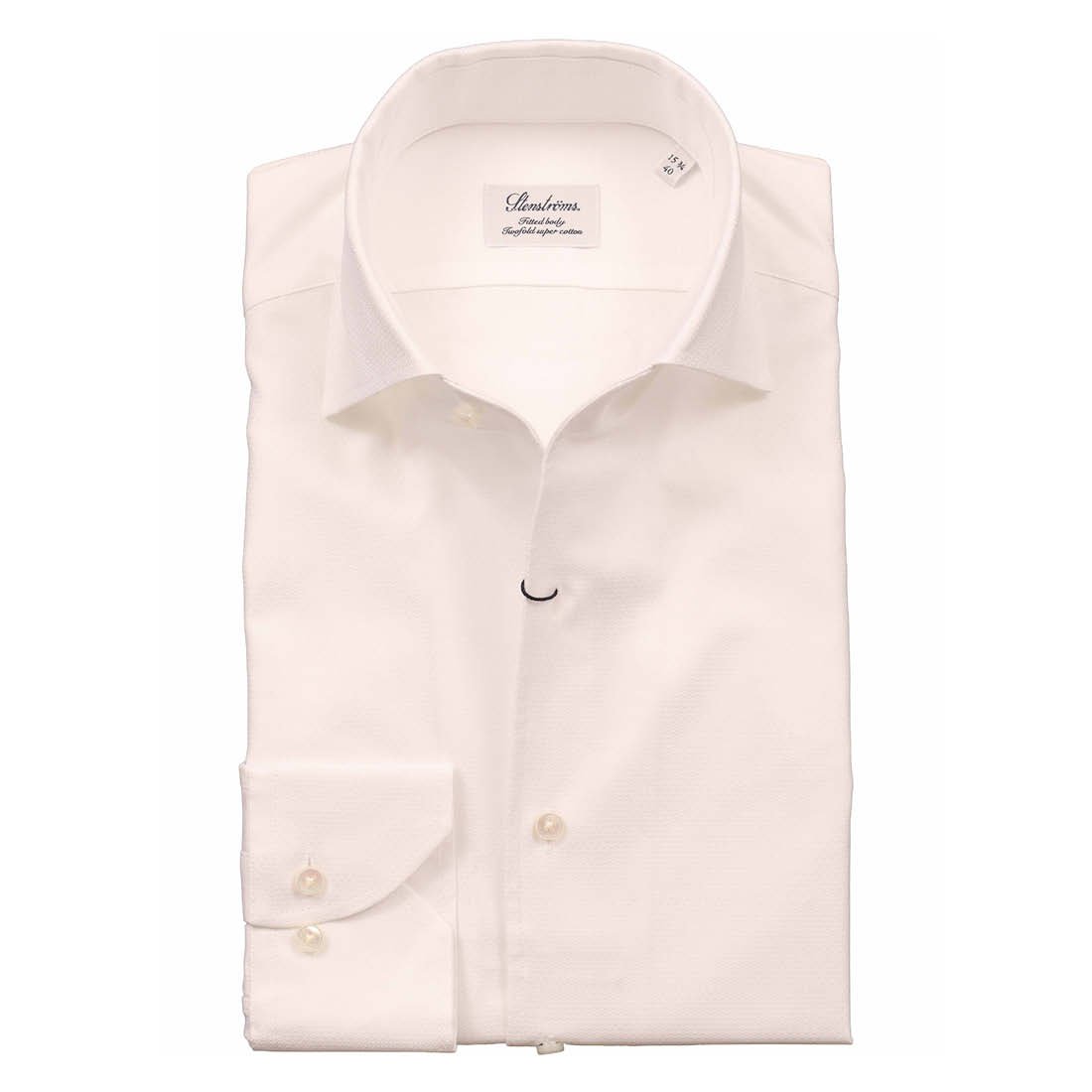 STENSTRÖM'S Skjorte Fitted One Piece Collar Hvid | 602501 8939 000